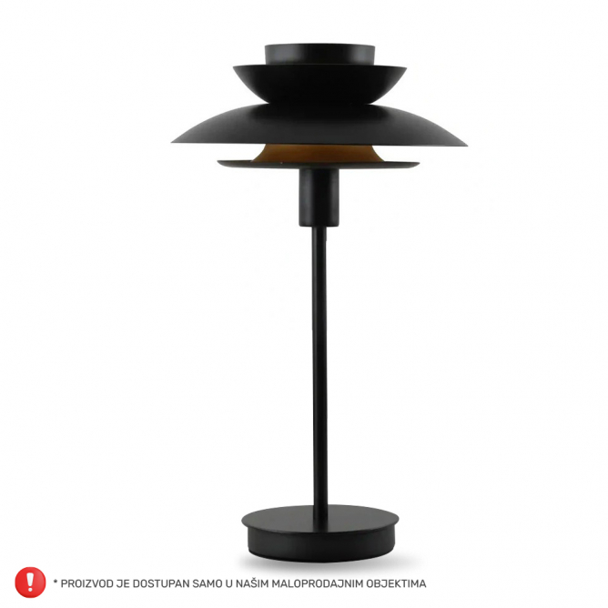 RL STONA LAMPA HN2584-B/GA MATT BLACK + GOLDEN