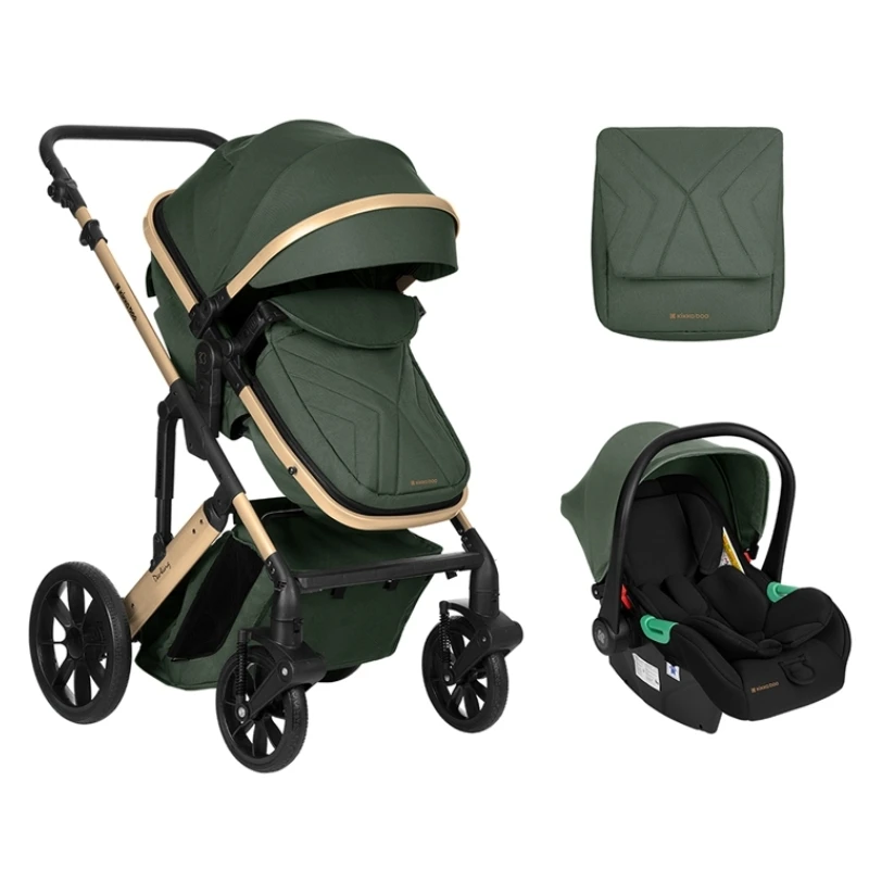 Kikka Boo Darling Premium kolica za bebe 3u1 Green