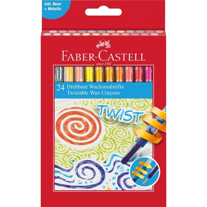 Faber Castell Twist voštane bojice na povlačenje | različiti setovi