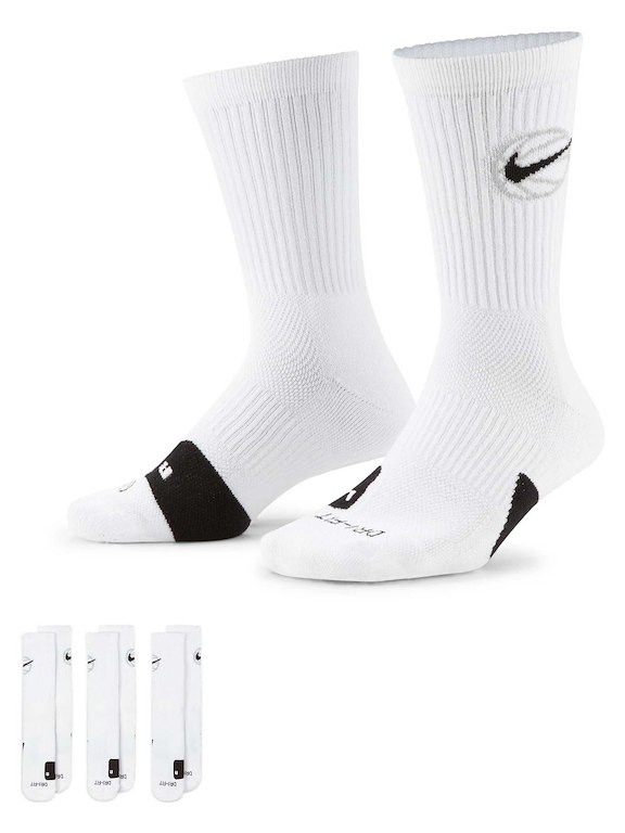 NIKE U NK ED CREW BBALL 3PR 144 Socks