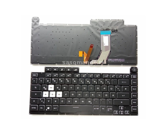 Tastatura za laptop Asus ROG Strix Scar III G512 G531 G532 veliki enter sa pozadinskim osvetljenjem