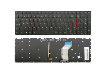 Tastature za laptop Lenovo Ideapad Y700-15ISK Y700-17ISK veliki enter sa pozadinskim osvetljenjem