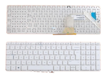 Tastatura za laptop HP Pavilion 15-P veliki enter bez rama BELA