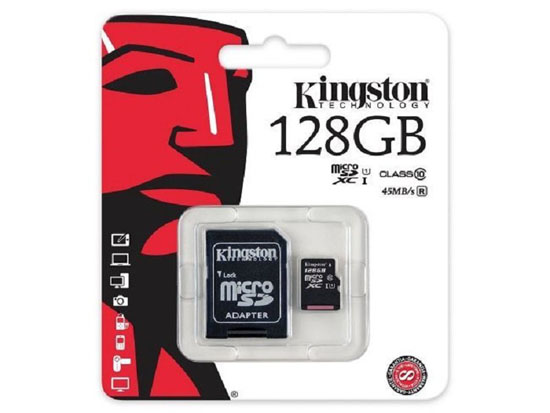 Micro SD KINGSTON 128GB sd+adapter