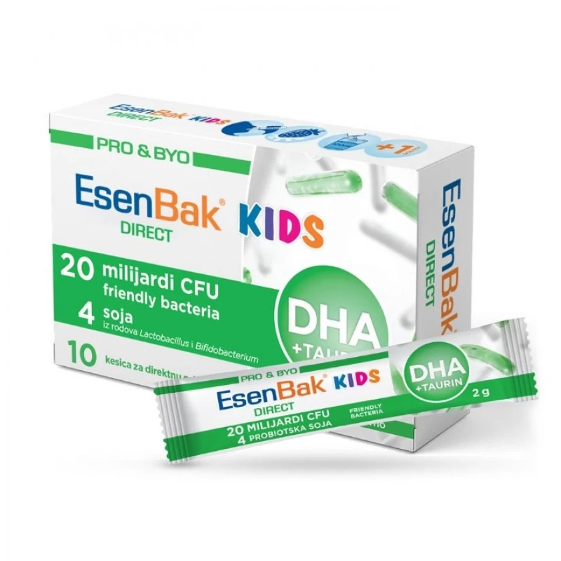 ESENBAK KIDS PROBIOTIK DIRECT DHA + TAURIN 10 KESICA