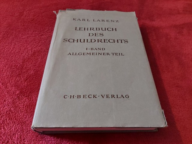 Karl Larenz Lehrbuch des schuldrechts