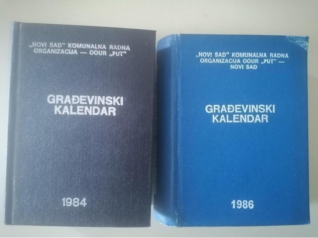 Gradjevinski kalendar 1984,1986