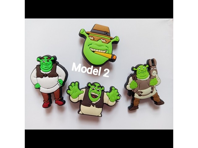 Nakit za crocsice Shrek Šrek model 2