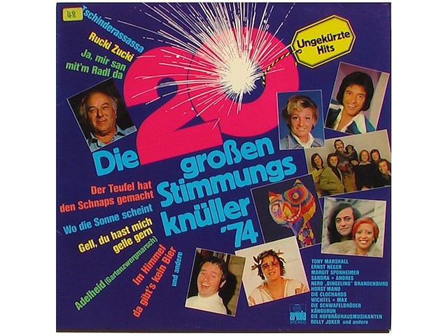 Various – Die 20 Grossen Stimmungsknüller `74