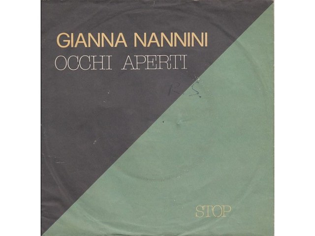 Gianna Nannini – Occhi Aperti  Vinyl, 7`, Single