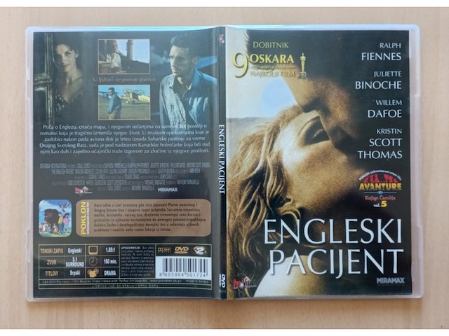 ANTHONY MIGHELLA - Engleski Pacijent (DVD) licenca