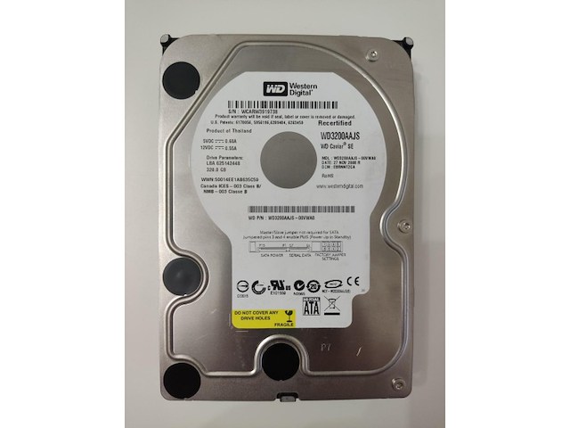 Desktop hard disk HDD 3.5` 320 GB Western Digital