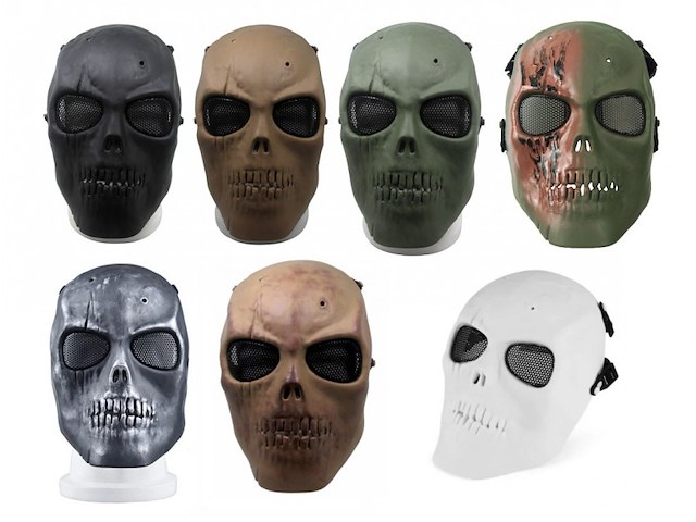 Airsoft Maska Full Face Skull Zastita Za Lice Model 1