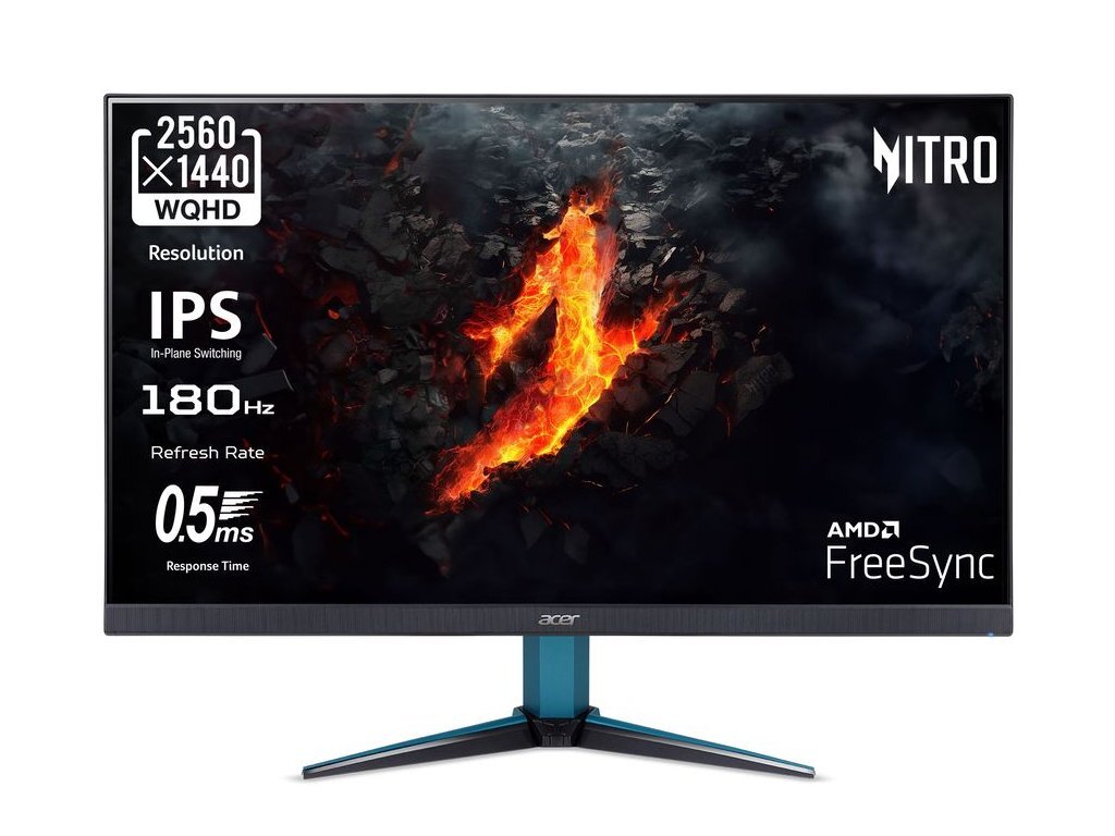 Monitor 27 ACER Nitro VG271UM3bmiipx, WQHD, IPS, FreeSync, 180Hz, 1ms, HDMI, DP, gamingID EK000618074