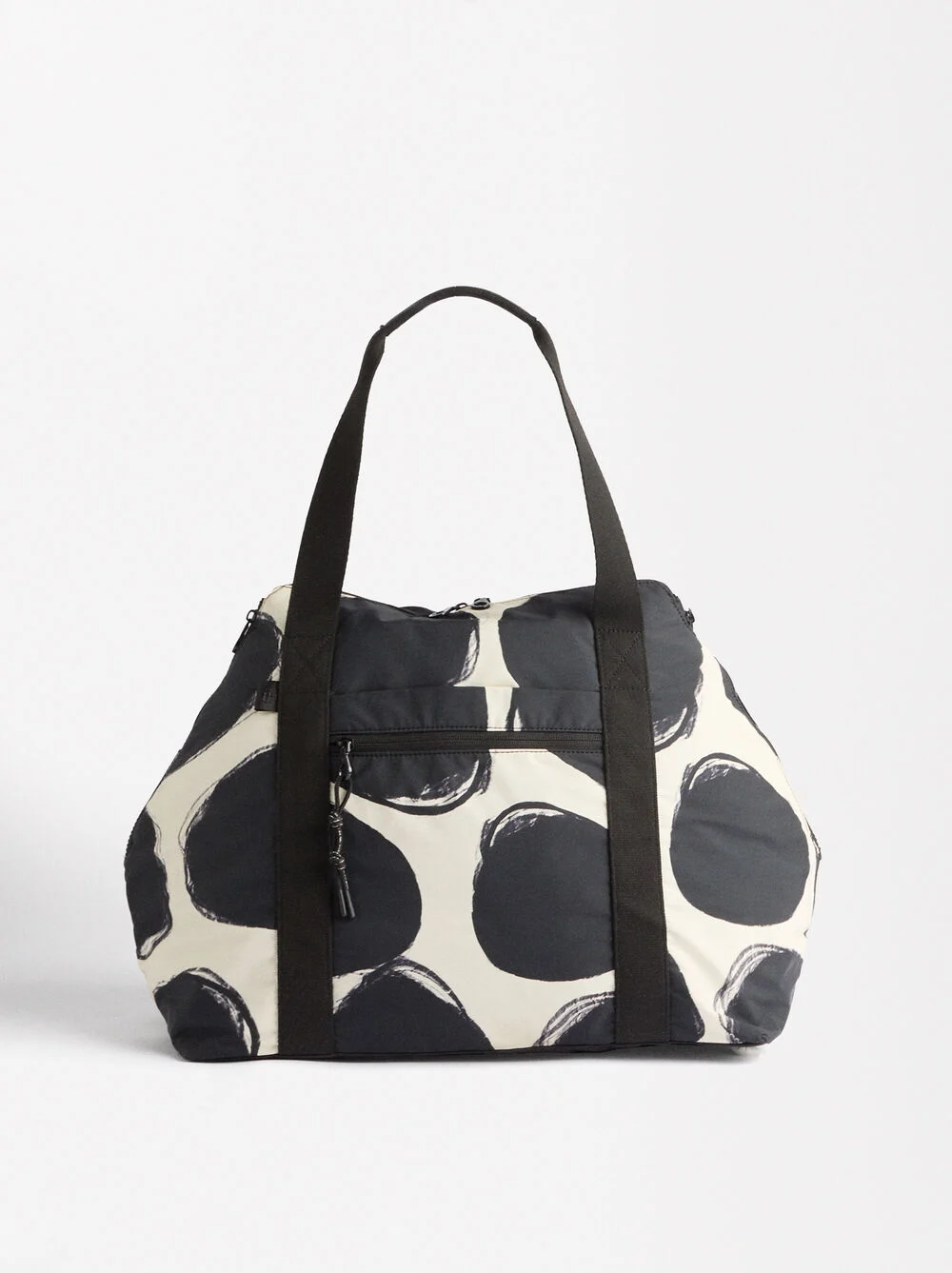 Polka Dot Nylon Weekend Bag