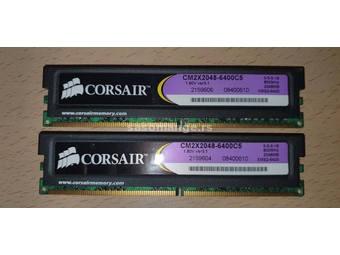 RAM DDR2 Corsair 2x2 Gb XMS @800 Mhz