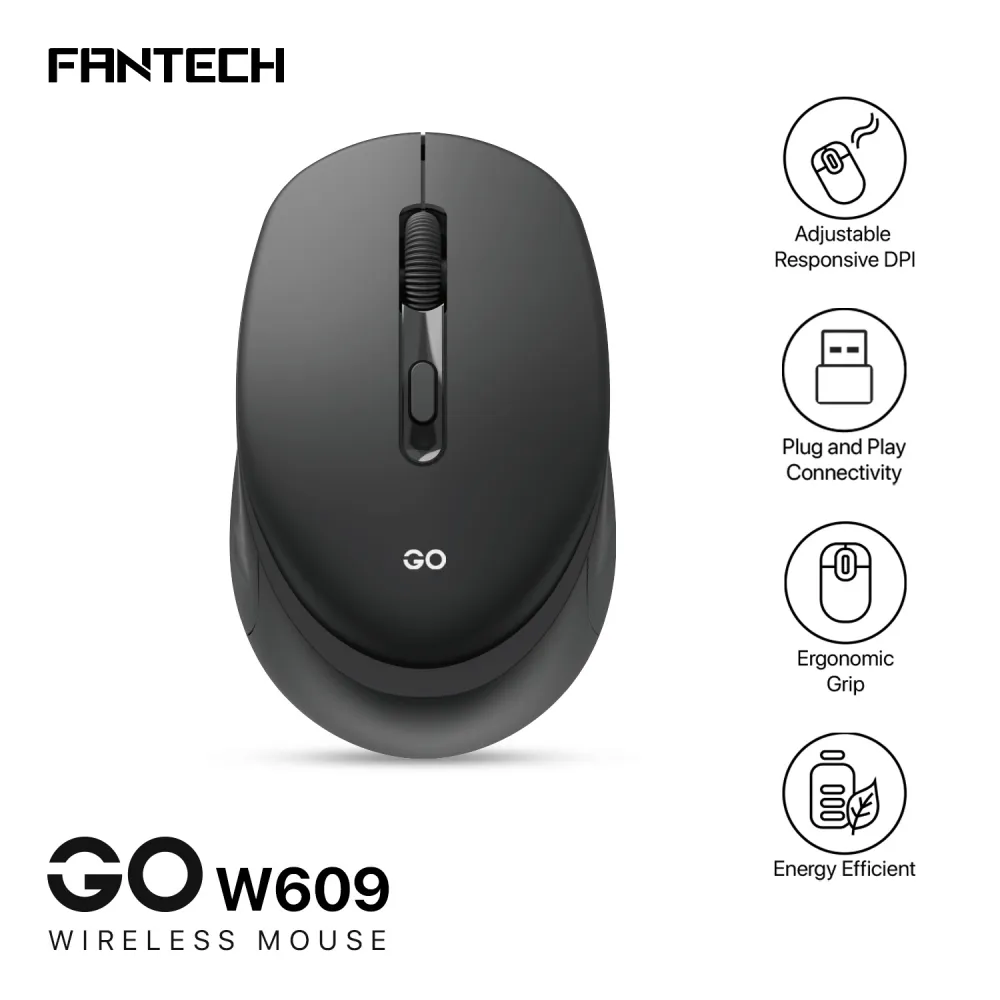 Mis Wireless Fantech W609 GO crni