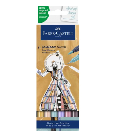 Flomaster set - Faber Castell, Goldfaber, Sketch marker, fashion, 1/6