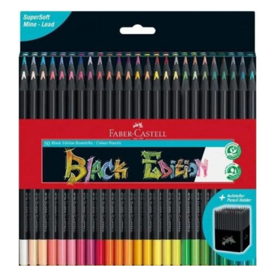 Drvene bojice set - Faber Castell, Black edition, 1/50