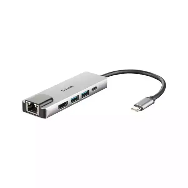 D-LINK USB Hub 3.1 tip C DUB-M520 USB 3.1 tip C/HDMI/LAN srebrni