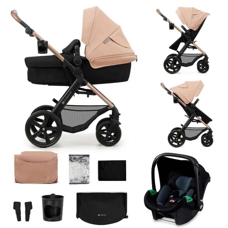 KINDERKRAFT KOLICA ZA BEBE SET 3U1 MOOV 2 BEŽ