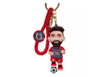 Footbal - Leo Messi Barca Red Keychain V3