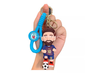 Footbal - Leo Messi Barca Blue Keychain V2