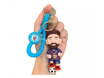 Footbal - Leo Messi Barca Blue Keychain V1