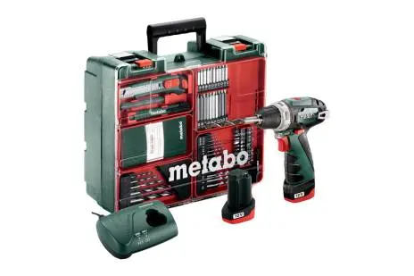 METABO Power Maxx Bs Basic Mobile, Set Akumilatorska BušIlica Odvijač 12V,2X2.0Ah, Lc 40