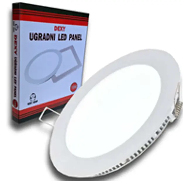 Dexy Shop Ugradni led panel okrugli, 18W, 6400K