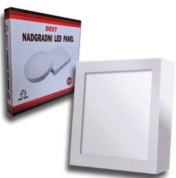 Dexy Shop Nadgradni led panel kockasti, 24W, 3000K
