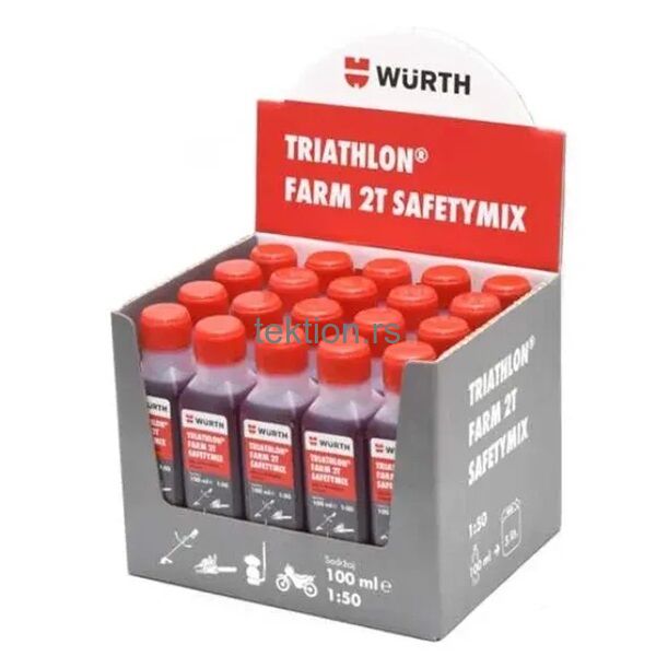 Wurth Triathlon Farm 2T Safetymix 100ml. ulje za dvotaktne motore 20 komada