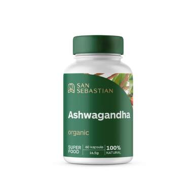 San Sebastian Ashwagandha Organic, 60 kapsula