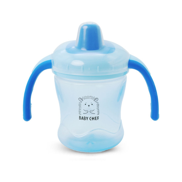 Baby Chef no-spill flašica 210ml, 6m+, plava