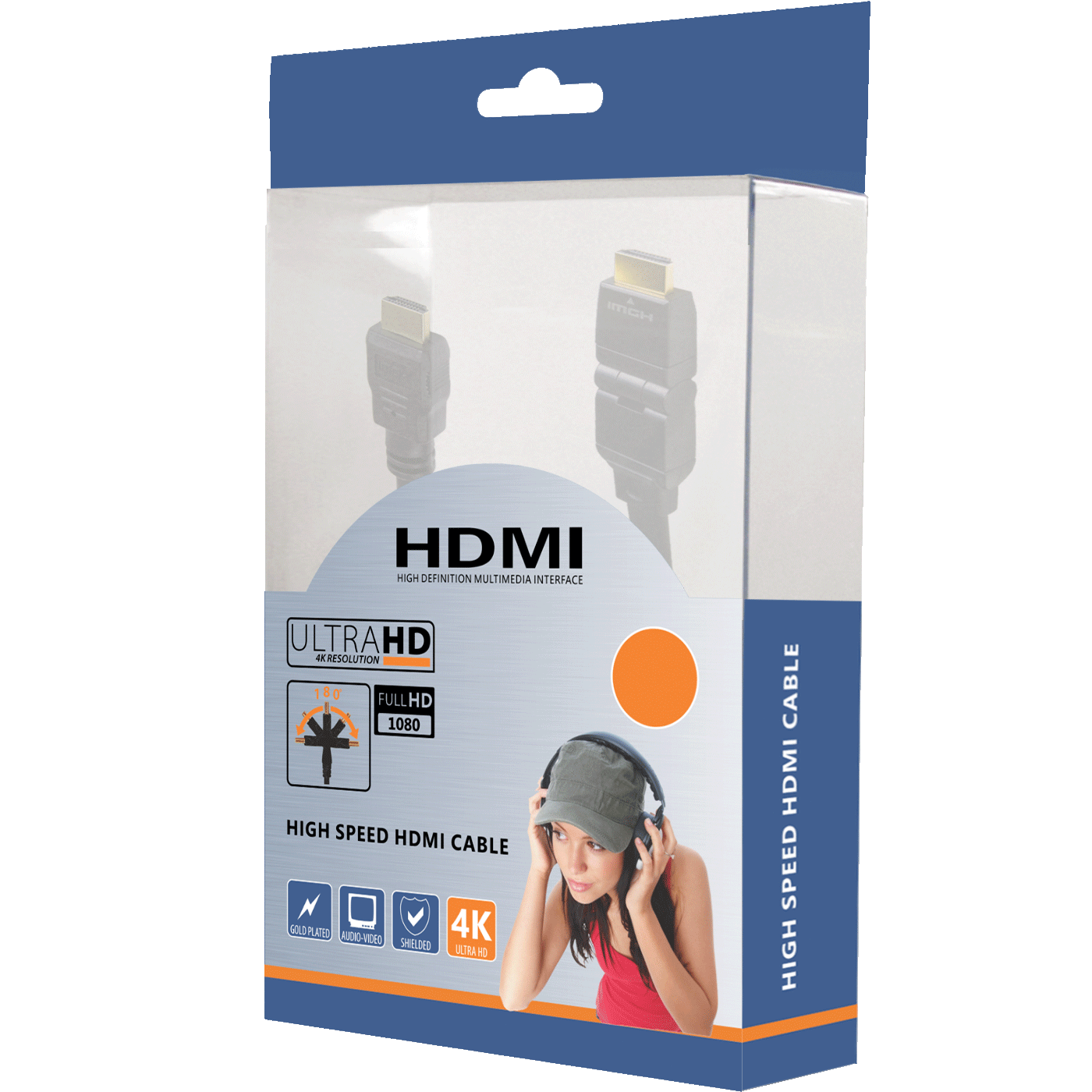 HDMI kabl, 3.0 met, ver. 1.4, 4K, 3D, HEC, HDCP, ARC, HDMI2/3.0