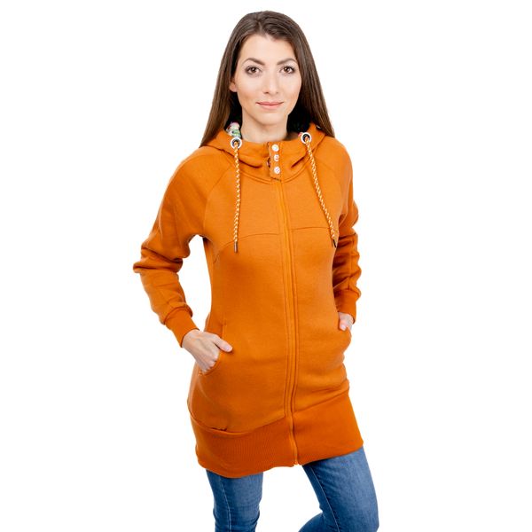 WOMEN'S EXTENDED SWEATSHIRT GLANO - ORANGE
