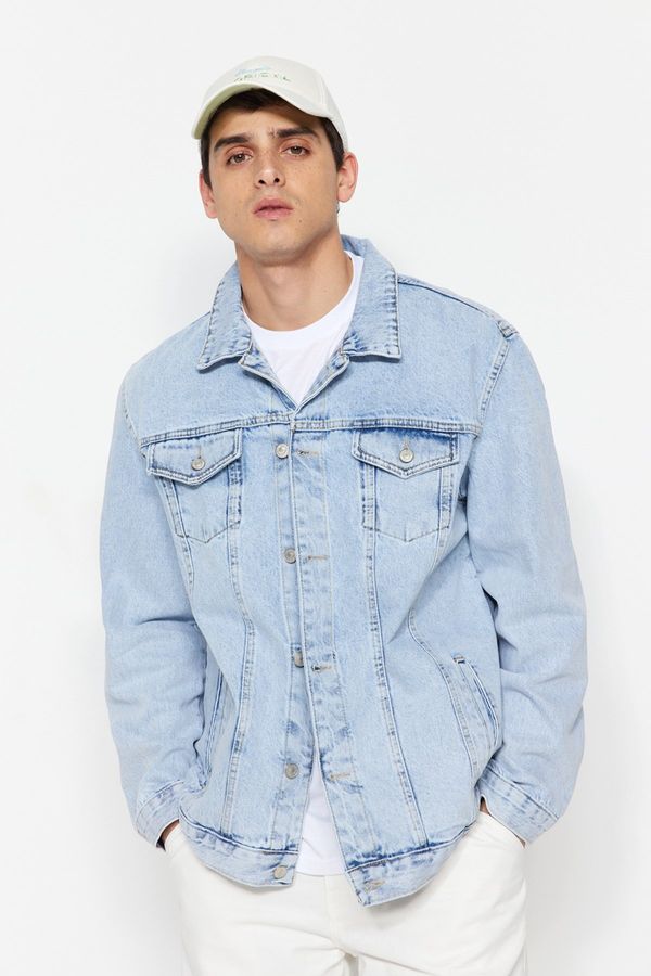 TRENDYOL BLUE REGULAR FIT DENIM JEANS JACKET