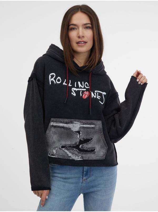 BLACK WOMEN'S HOODIE DESIGUAL ROLLING - WOMEN