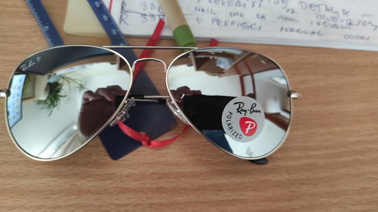 RB3025 Ray ban P Aviator Silver veličina 58