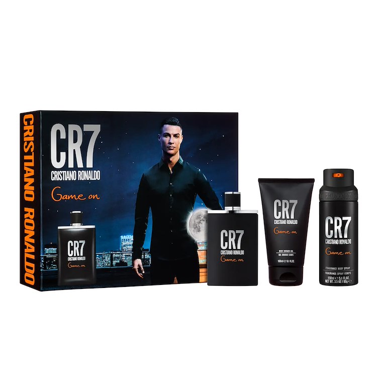 CR7 Game on Poklon set, EDT 30ml + Gel za tuširanje + Dezodorans