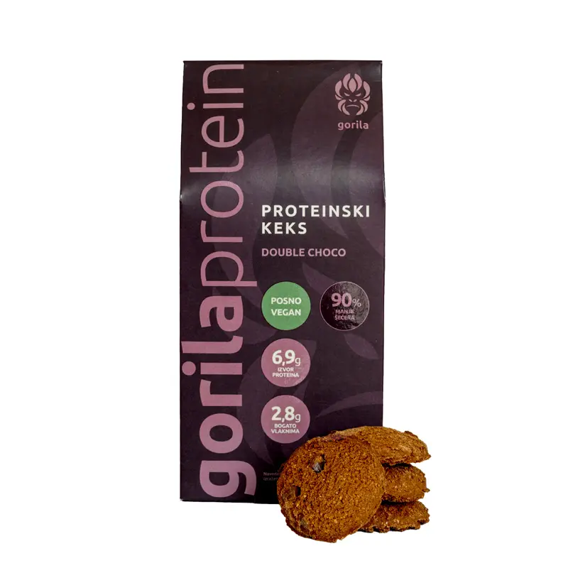 GORILA Proteinski keks double choco 175g