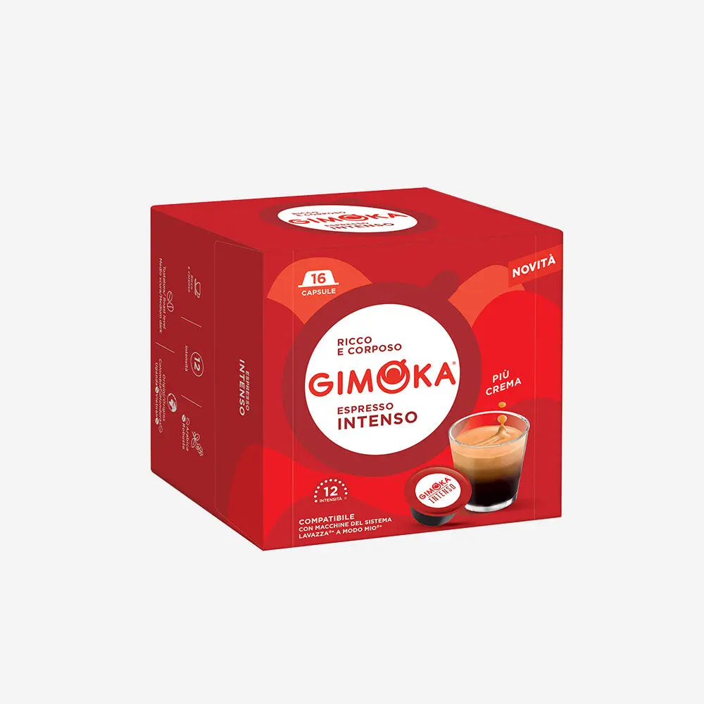 GIMOKA Kapsule za kafu Intenso, Lavazza a Modo Mio, 16 komada