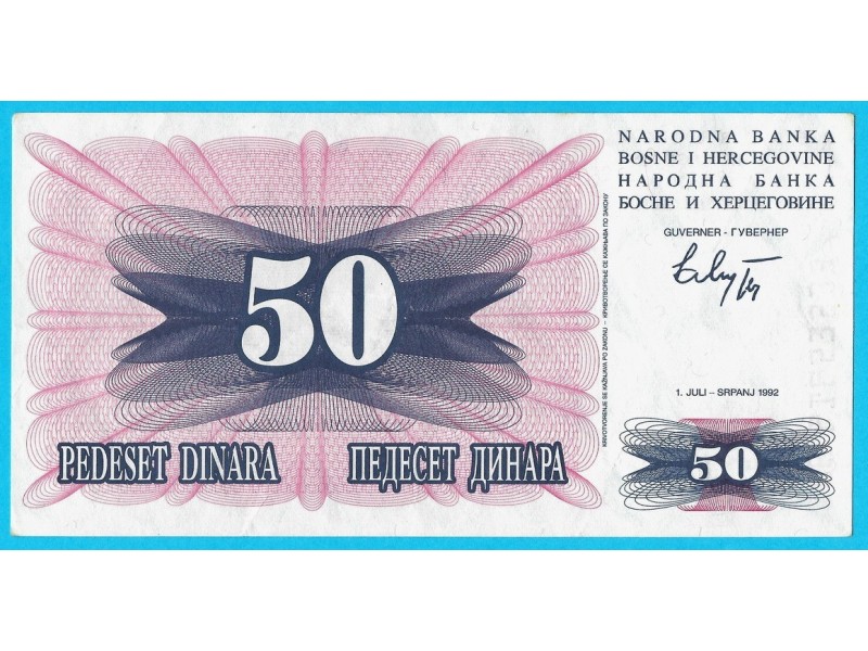 BIH 50 dinara 1992