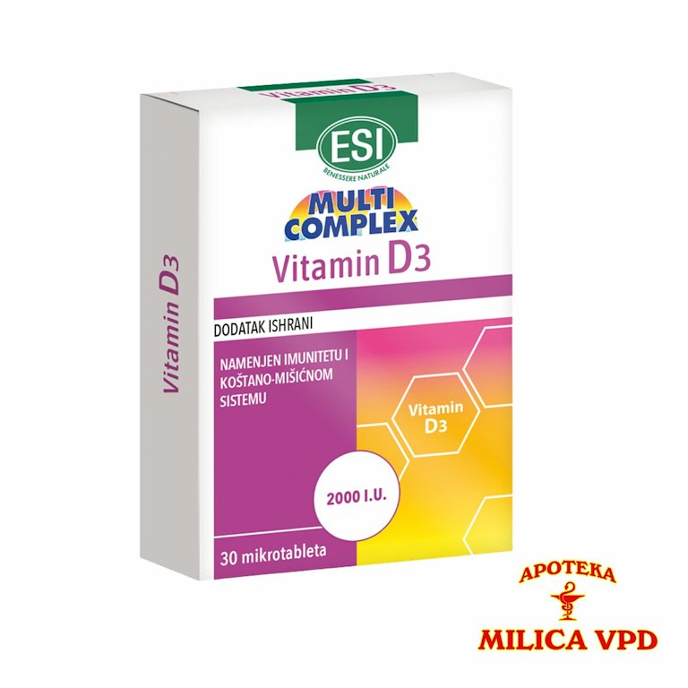 Vitamin D3 2000IU 30 mikrotableta ESI