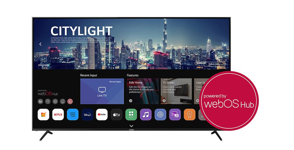 SMART LED UHD TV 85WOS625D powered by WebOS