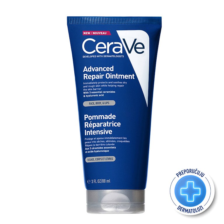 CeraVe Napredna obnavljajuća mast za obnovu suve i grube kože, 88 ml