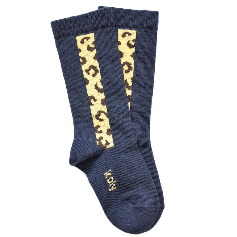 Baby Navy Blue Leopard Knee Socks
Baby Navy Blue Leopard Knee Socks