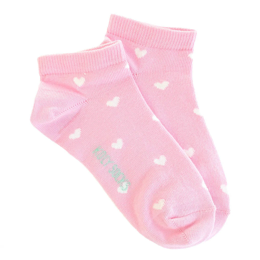 Girls pink ankle socks with hearts
Girls pink ankle socks with hearts