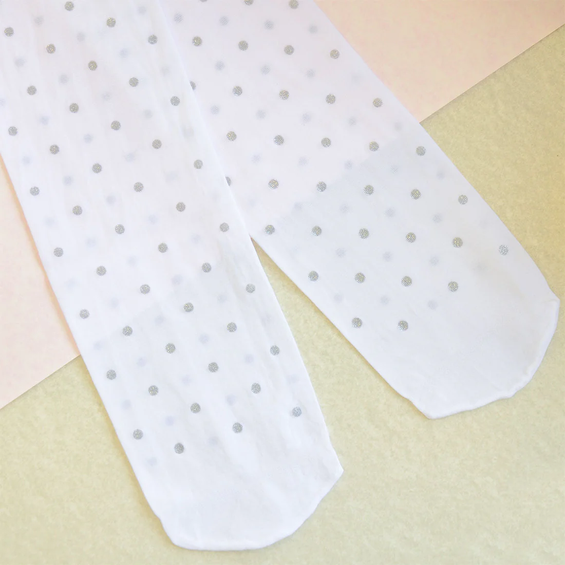 Lily May White Girl Tights with Dots
Lily May White Girl Tights with Dots