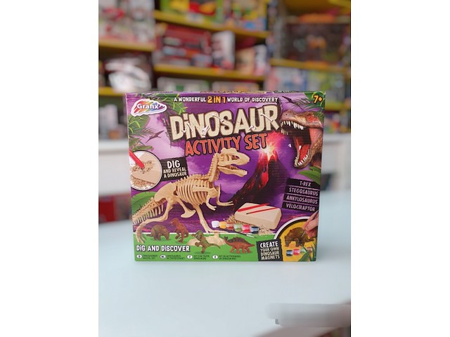 Super kit T-rex+dinosaurusi za bojenje